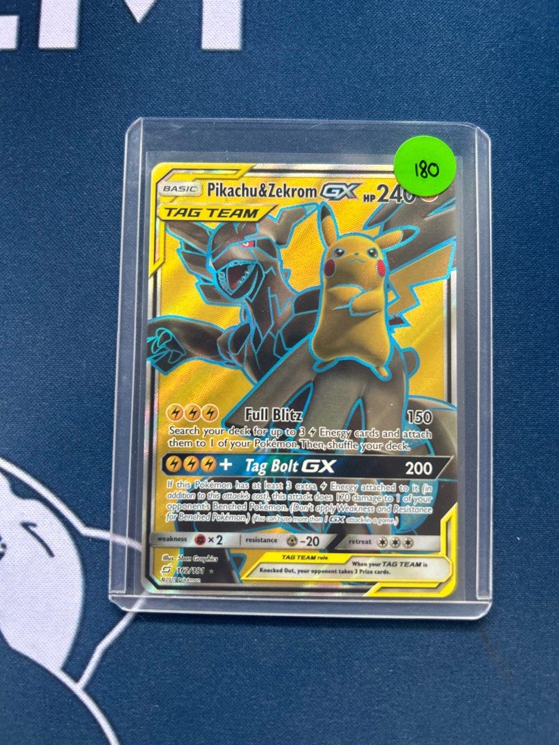 Pikachu & Zekrom GX Tag Team, Hobbies & Toys, Toys & Games on Carousell