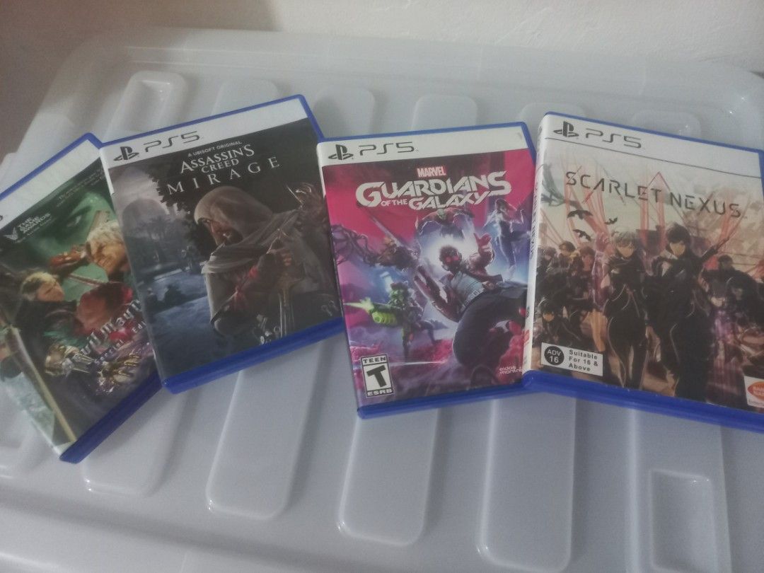 Playstation 5 Guardian of Galaxy,Scarlet ,Devil may cry 5,Assassins ...