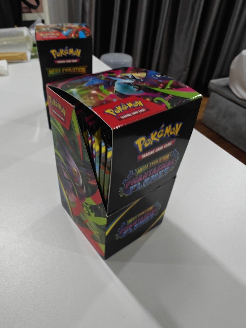 Pokemon TCG Mega Evolution / Phantasmal Flames unshrinked half-Booster ...