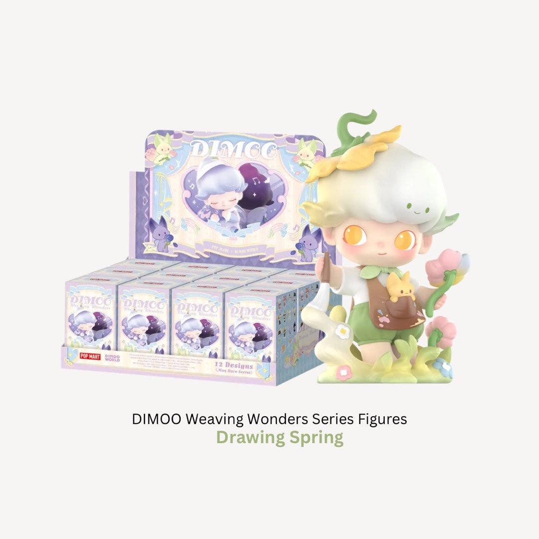POP MART DIMOO Weaving Wonders Series Figures - Drawing Spring, Hobbies ...