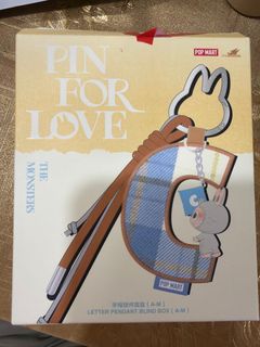 Letter K - POP MART The Monsters Pin for Love Plush Pendant, Hobbies ...