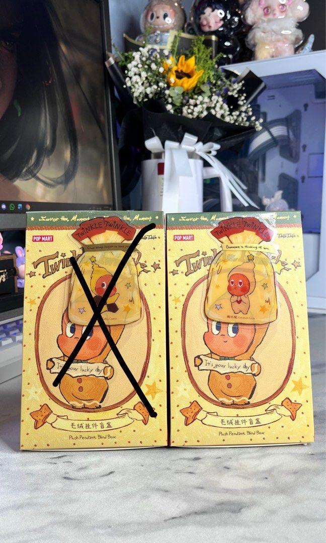 POP MART Twinkle Twinkle Plush Pendant Blind Box: V4 Coconut Crisp ...
