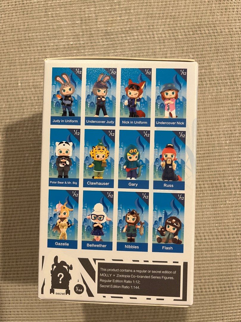 POP MART Zootopia x Molly Blind Box, clawhauser, Hobbies & Toys, Toys ...