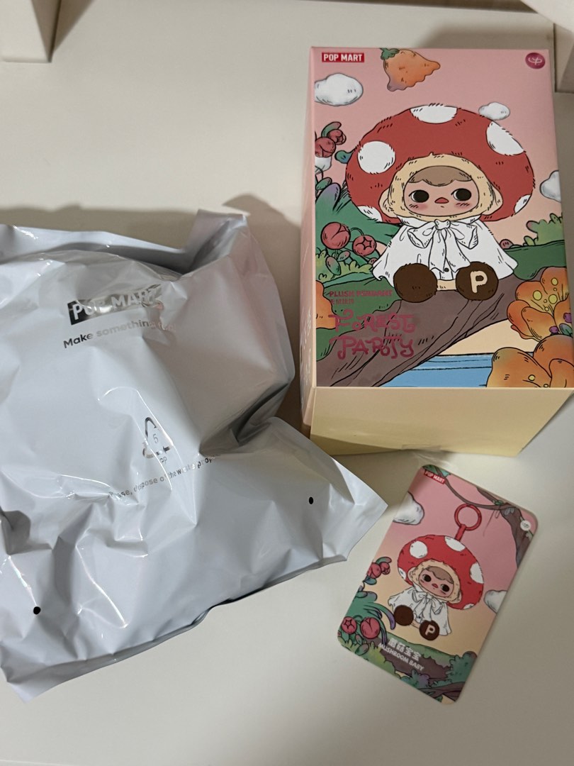 Popmart Pucky Forest Party Vinyl Face Blind Box - Mushroom Baby ...