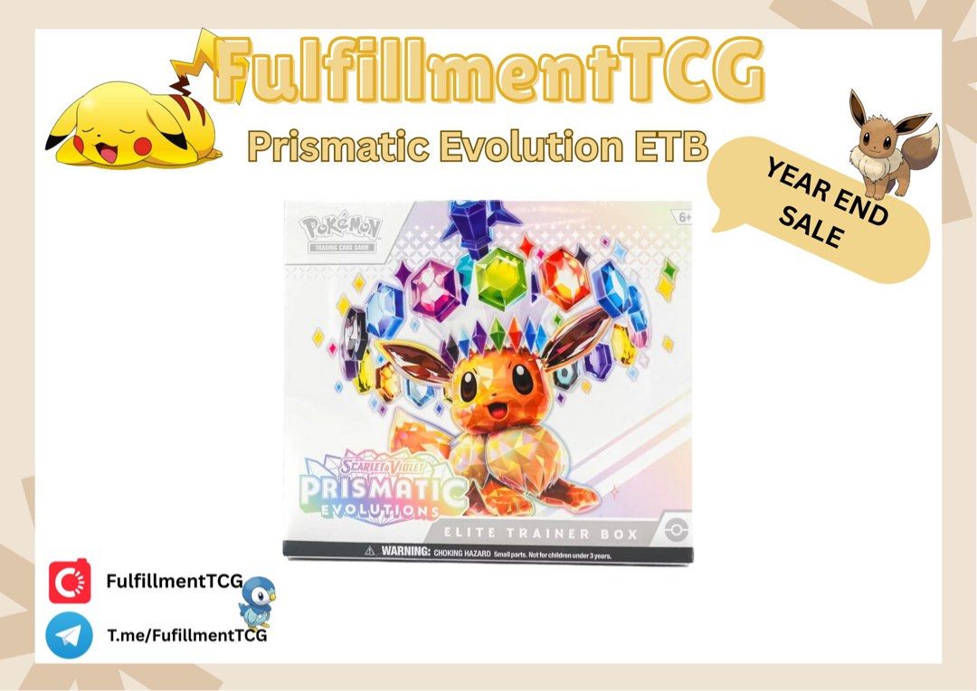 [PO OPEN] Prismatic Evolution Elite Trainer Box ETB - SHRINKED ...