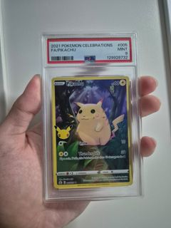 2021 POKEMON CELEBRATIONS 005 FULL ART/PIKACHU PSA 8, Hobbies & Toys ...