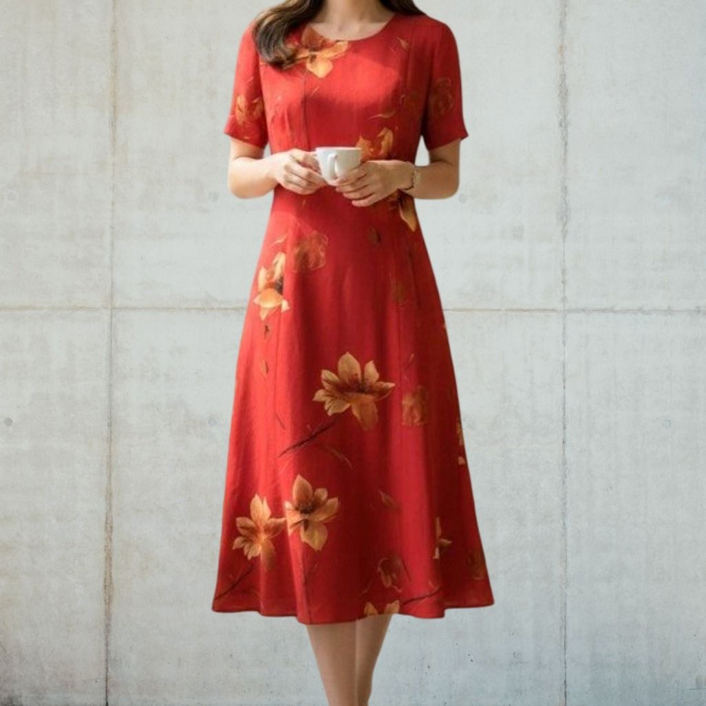 SALE! Dress Merah Bunga /Baju Imlek Sincia CNY Merah Chinese New Year ...