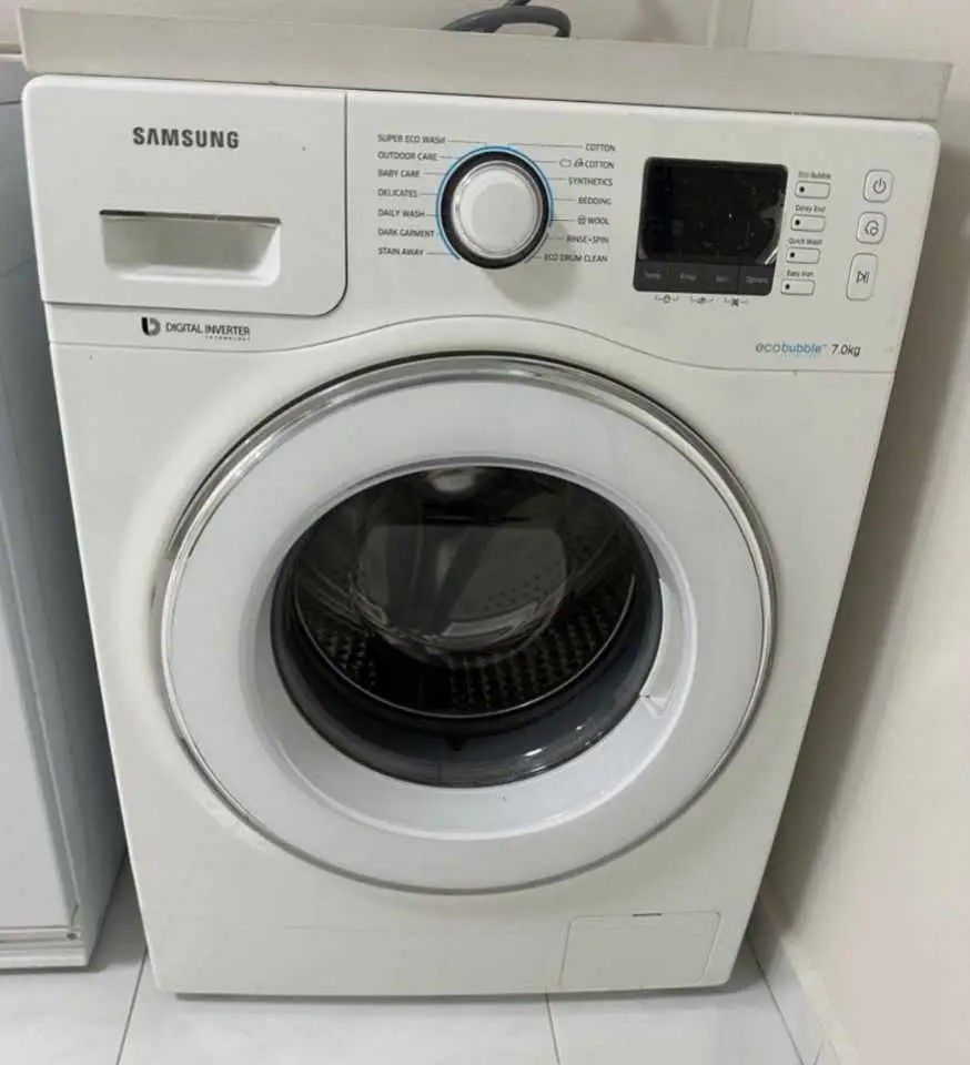 Samsung Eco Bubble 7.0kg Washing Machine, TV & Home Appliances, Washing ...