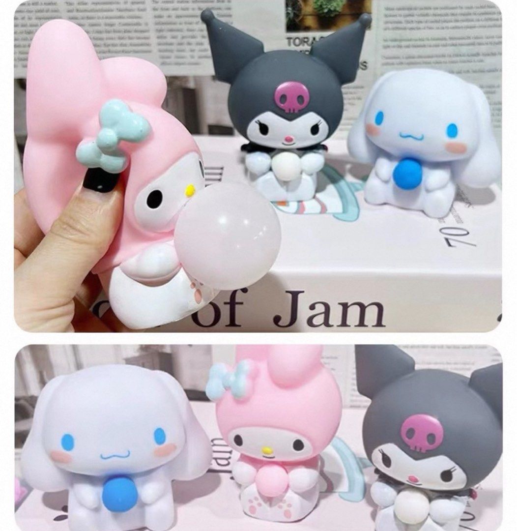 Sanrio Characters squishy - My Melody, Cinnamoroll, Kuromi, Hobbies ...