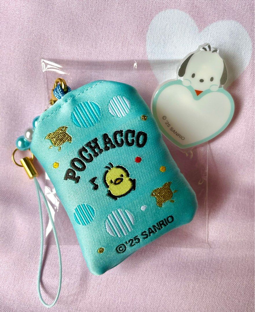 [Original] Sanrio Pochacco Omamori Good Luck Charm keychain, Women's ...