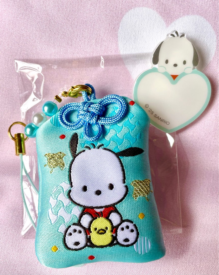 [Original] Sanrio Pochacco Omamori Good Luck Charm keychain, Women's ...