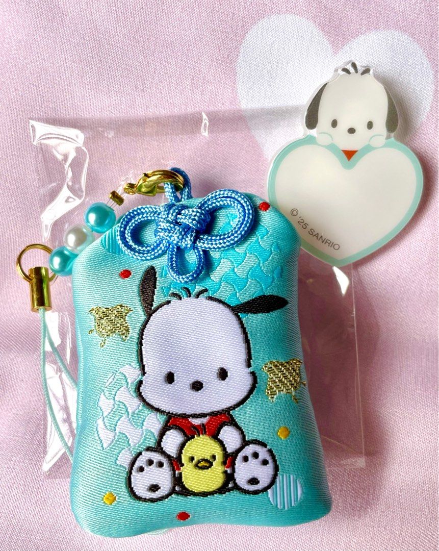 [Original] Sanrio Pochacco Omamori Good Luck Charm keychain, Women's ...