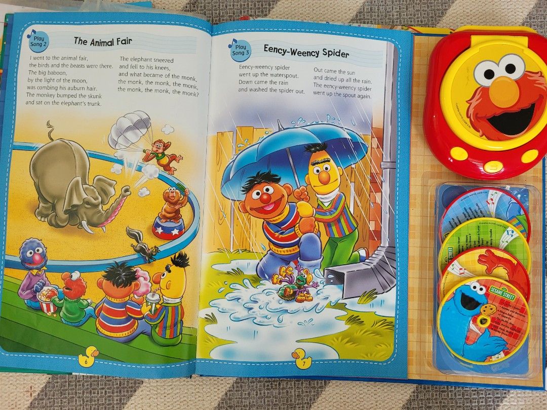 Sesame Street Music Player Storybook, Hobbies & Toys, Toys & Games on ...