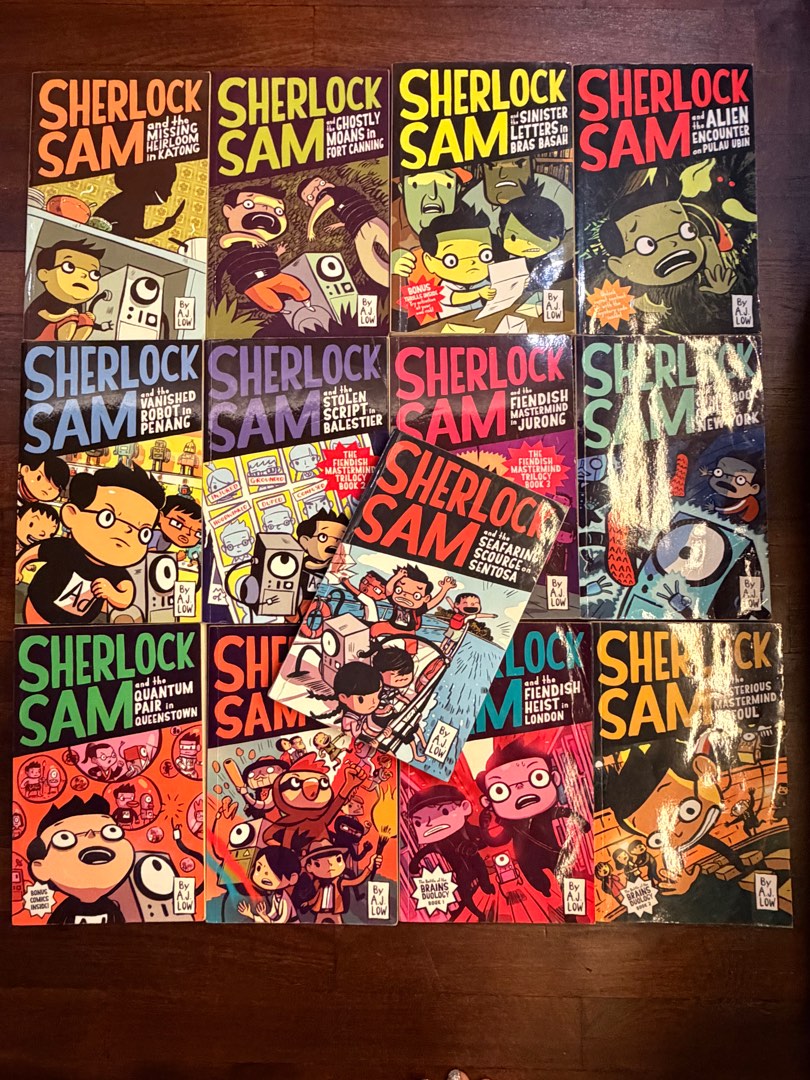 Sherlock Sam Series by A.J. Low - Complete Set lack of 6th, Hobbies ...