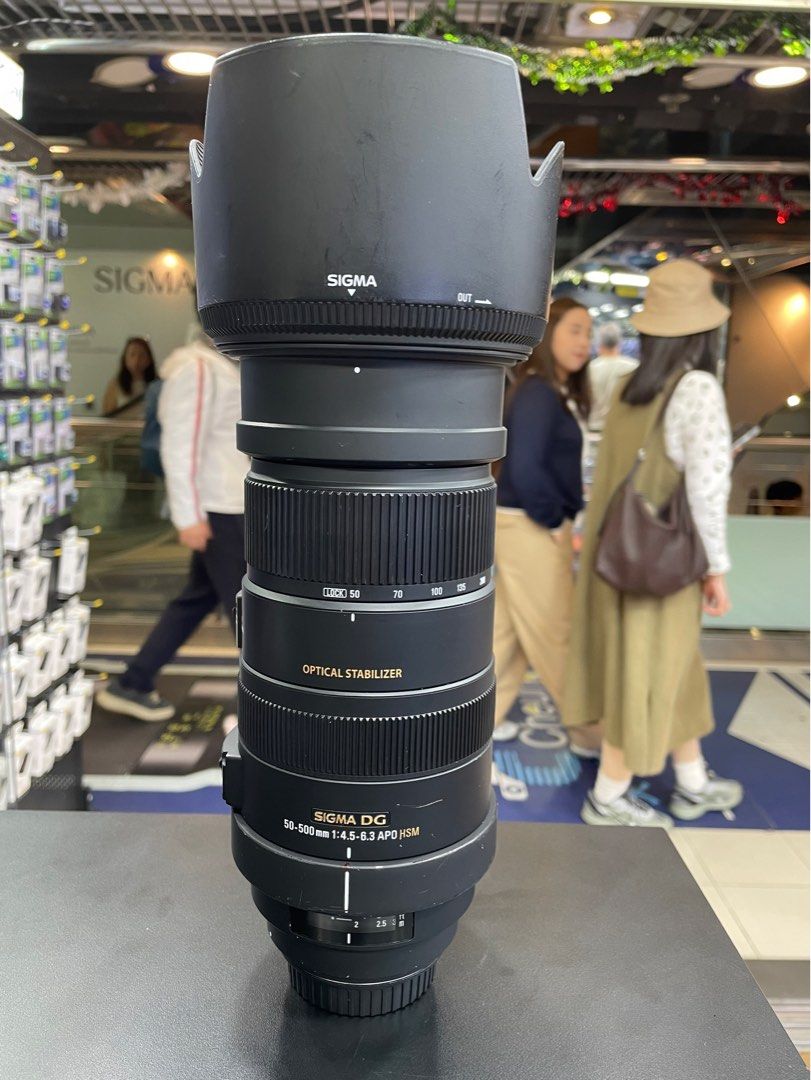 Sigma 50-500mm F4.5-6.3 DG APO HSM for CANON EF 追車 追星 追飛機 入門之選, 攝影器材 ...