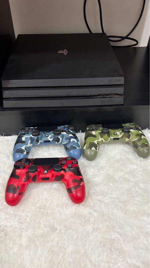 Sony PlayStation 4 Pro with 5 Controllers, Video Gaming, Video Game ...