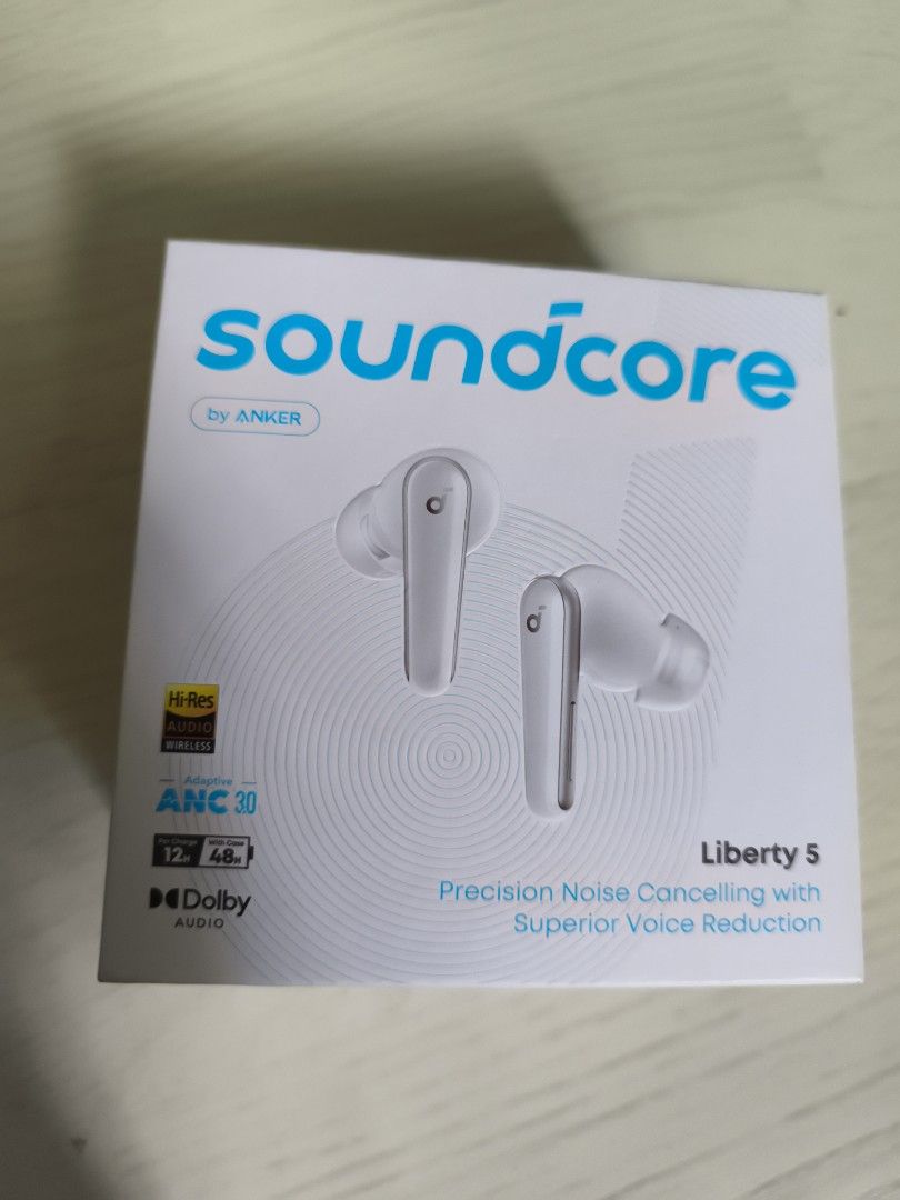 Soundcore Liberty 5 TWS Earbuds - White, Audio, Earphones on Carousell