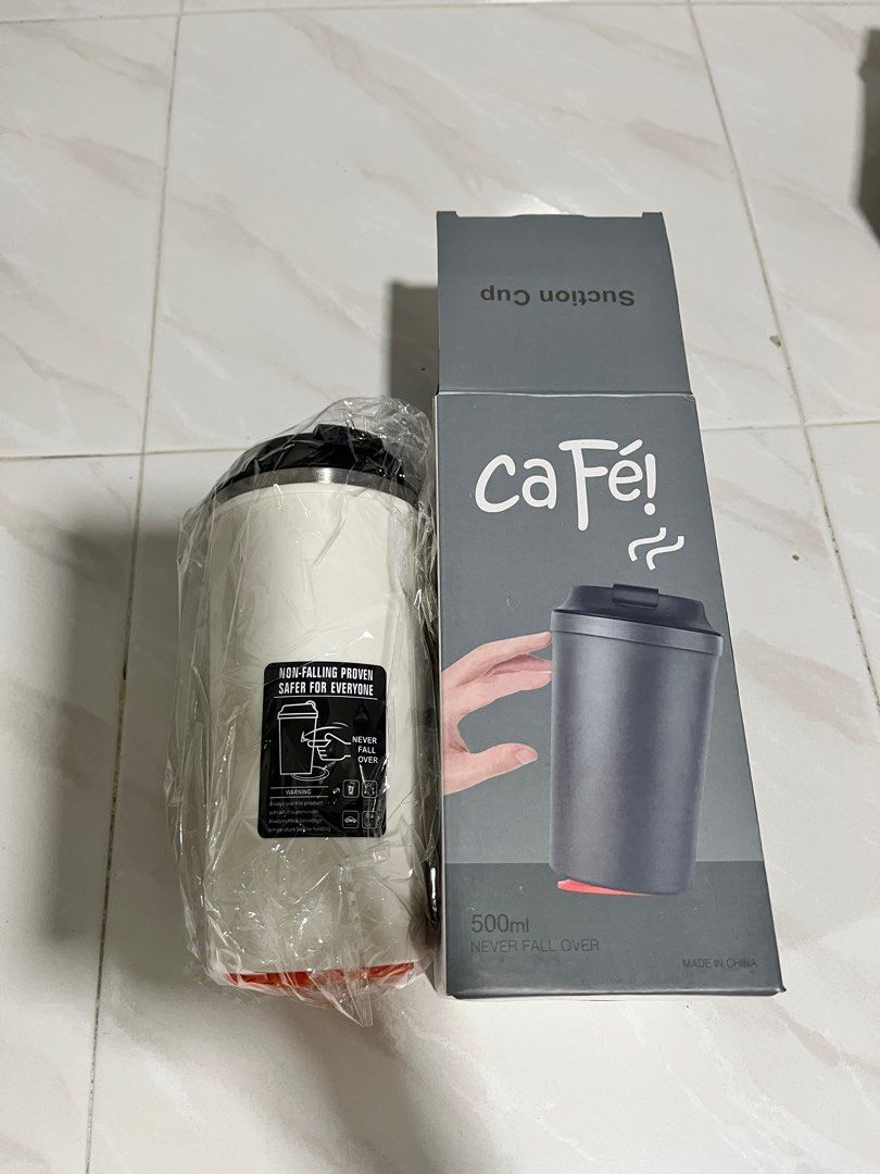 Suction Cup Cafe Tumbler - 500ml, Furniture & Home Living, Kitchenware ...