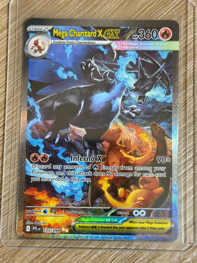 TCG Mega Charizard X EX 125/094 Pokemon Card, Hobbies & Toys, Toys ...