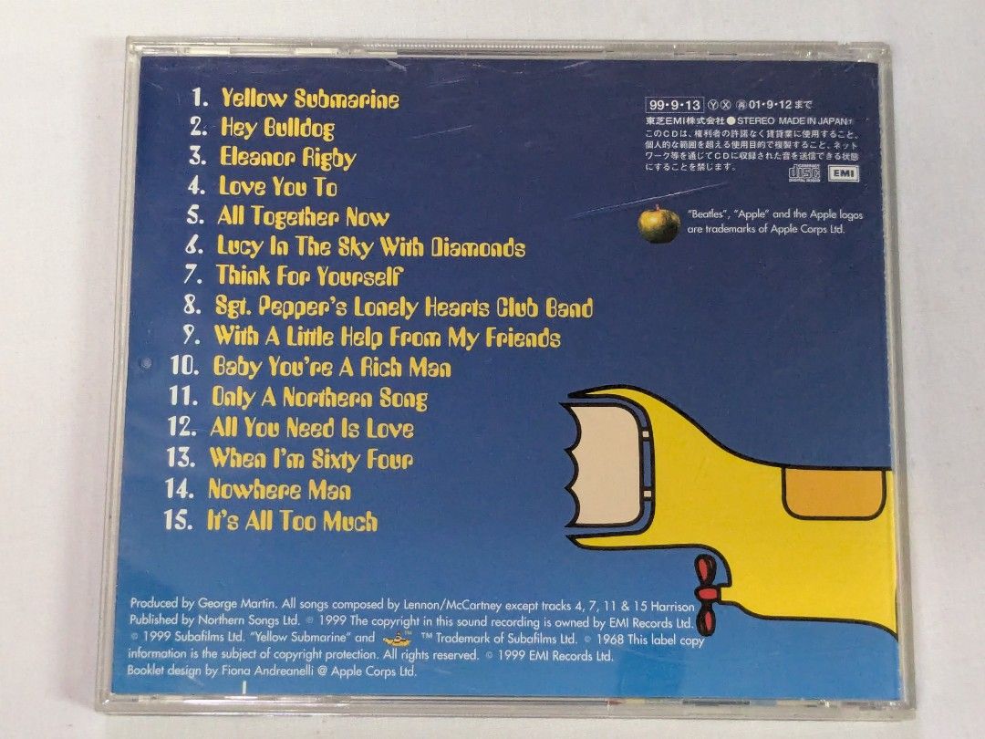 The Beatles "Yellow Submarine" 1999 EMI Records English CD TOCP-65300 ...