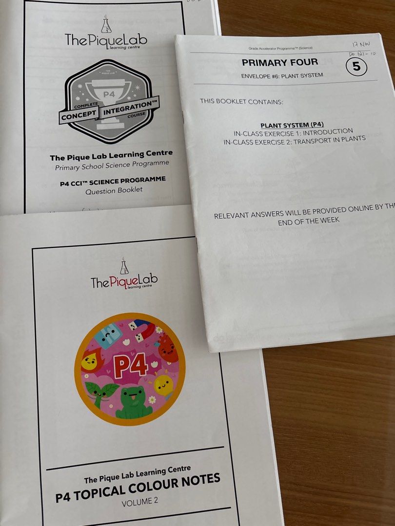 The Pique Lab Primary 4 Science Workbooks, Hobbies & Toys, Books ...