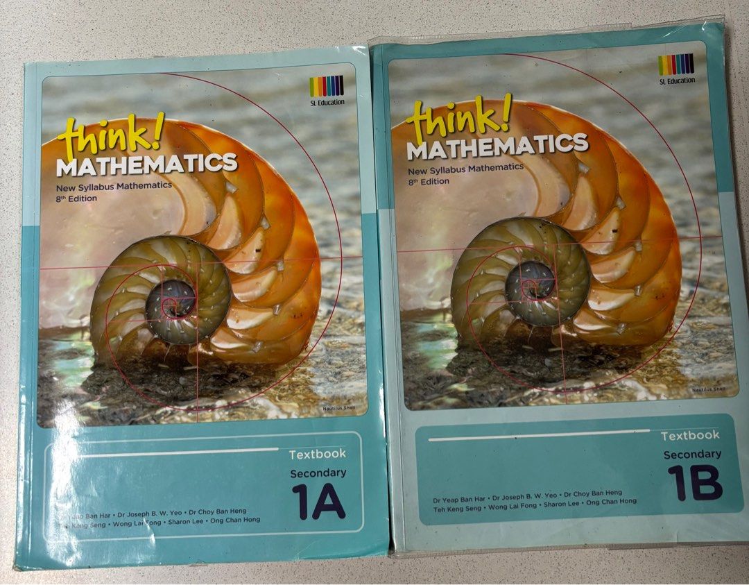 Think! Mathematics Secondary 1A & 1B Textbook, Hobbies & Toys, Books ...