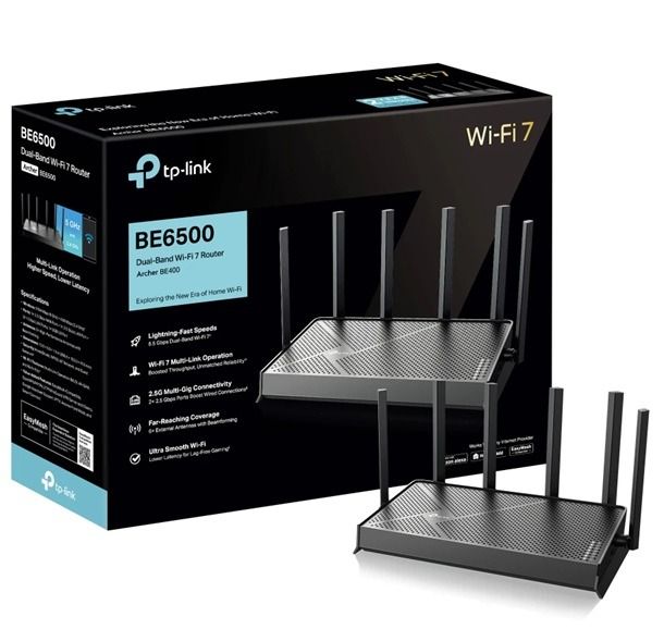 TP-Link BE400 BE6500 Dual-Band Wi-Fi 7 Router *Sealed Wrapped (tplink ...