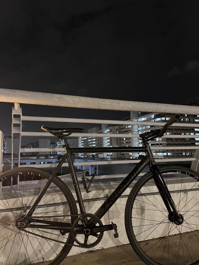 tsunami elite black out frameset for fixie / track ( wtt for logitech ...