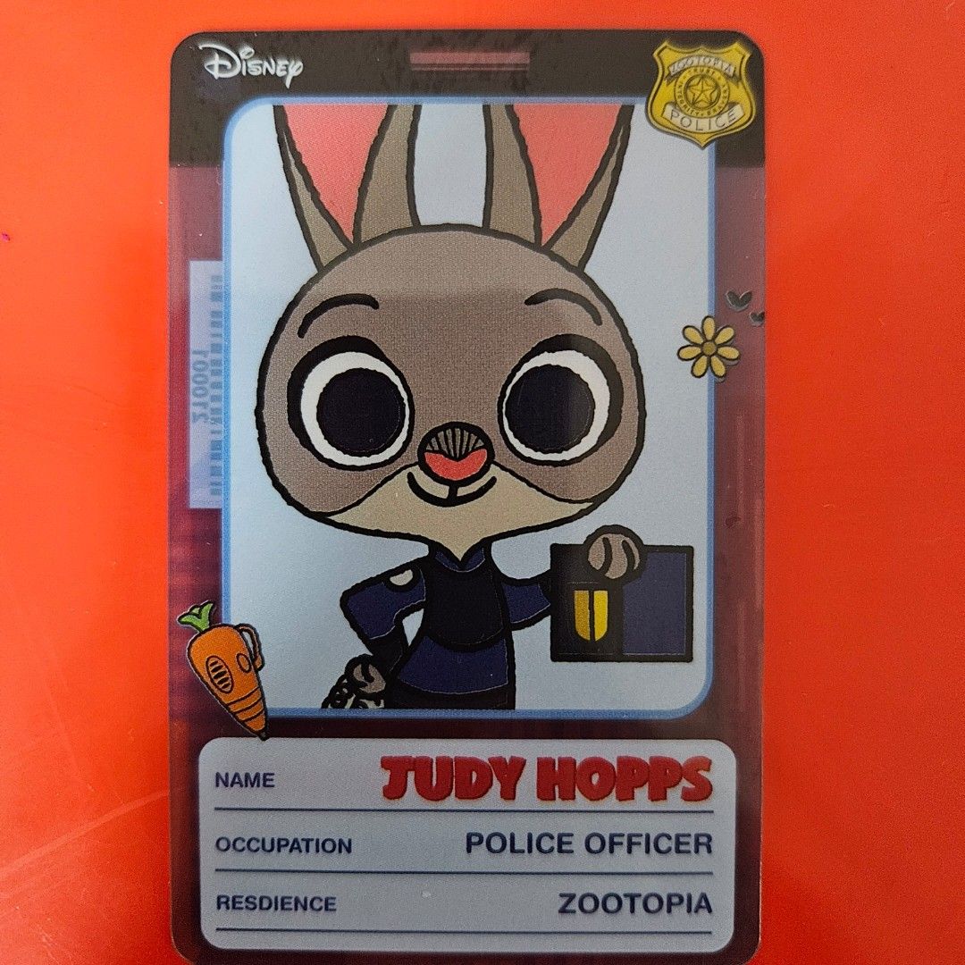 *ULTRA RARE* CPCM Disney Zootopia Transparent Card - Officer Judy Hopps ...