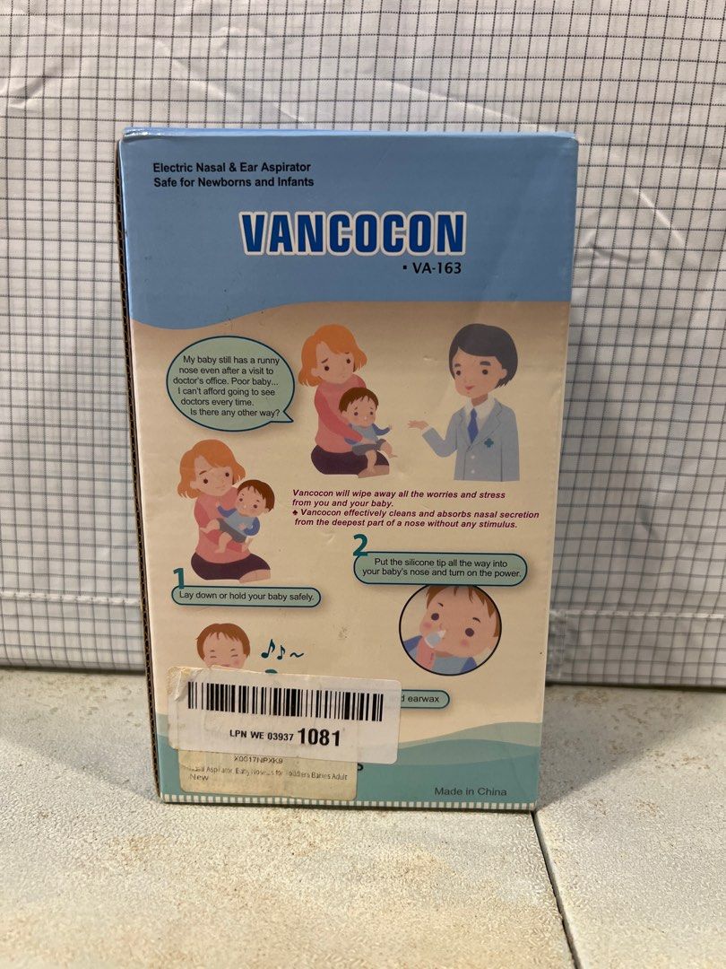 Vancocon Electric Nasal Aspirator VA-163, Babies & Kids, Bathing ...