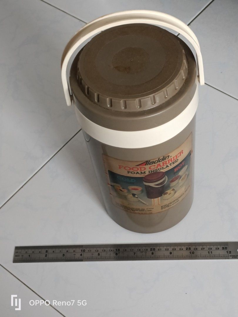 Vintage Aladdin Food Carrier Foam Insulated, Furniture & Home Living ...