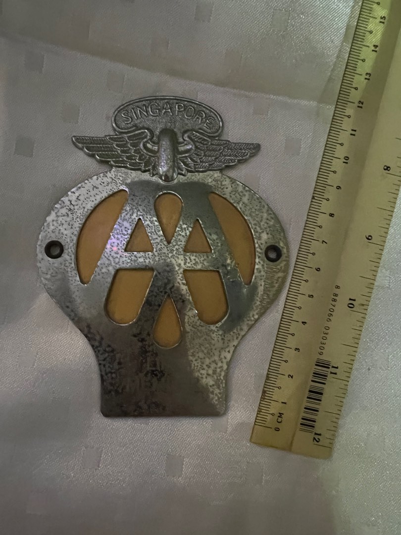 Vintage Singapore AA Car Badge, Hobbies & Toys, Memorabilia ...