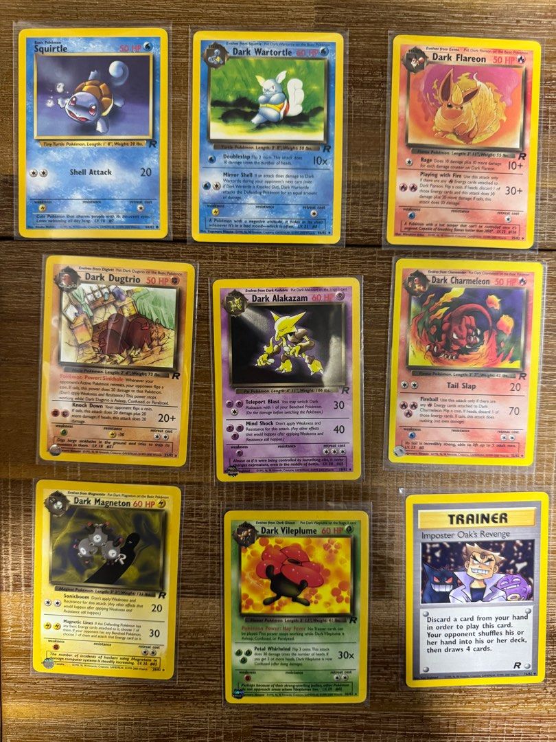 1st Ed Team Rocket & Unlimited Vintage Pokemon Cards - Assorted ...