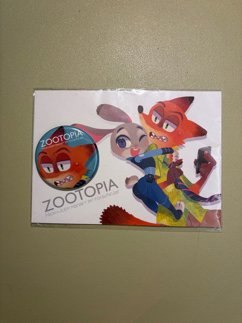 zootopia 動物方城市 judy hopps 哈茱蒂 nick wilde 胡尼克 周邊 週邊 同人 明信片 徽章 襟章, 書籍、休閒與 ...