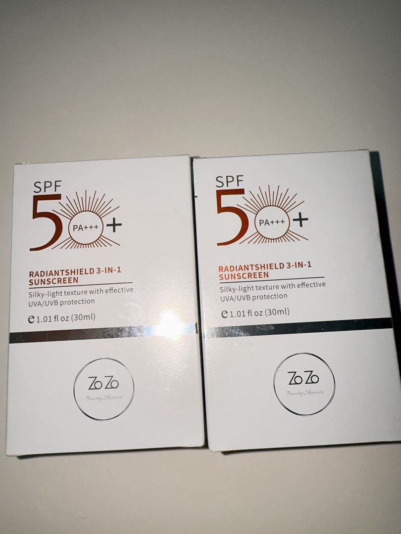 ZoZo Radiantsheild 3-in-1 Sunscreen SPF 50 PA+++, Beauty & Personal ...