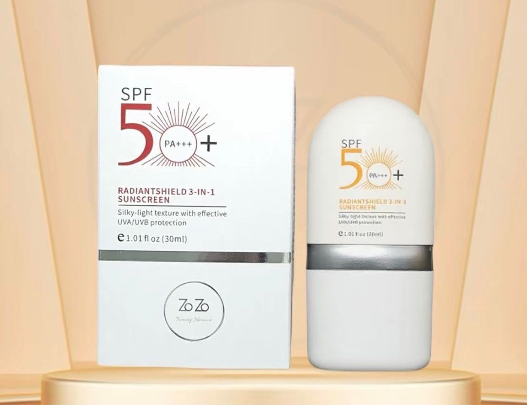 ZoZo Radiantsheild 3-in-1 Sunscreen SPF 50 PA+++, Beauty & Personal ...