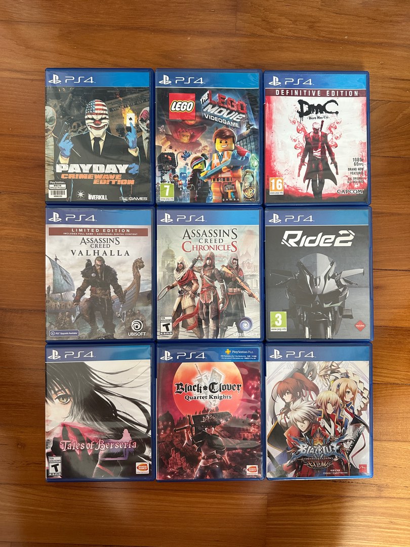 ($12 each) PS4 game Payday 2 / Lego movie video game / Devil may cry ...