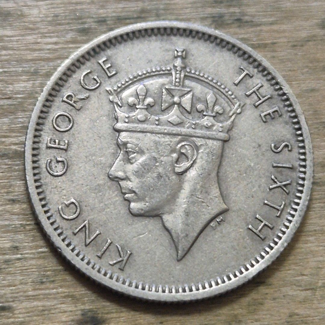 1950 Malaya King George VI 10 Cent Coin, Hobbies & Toys, Memorabilia ...