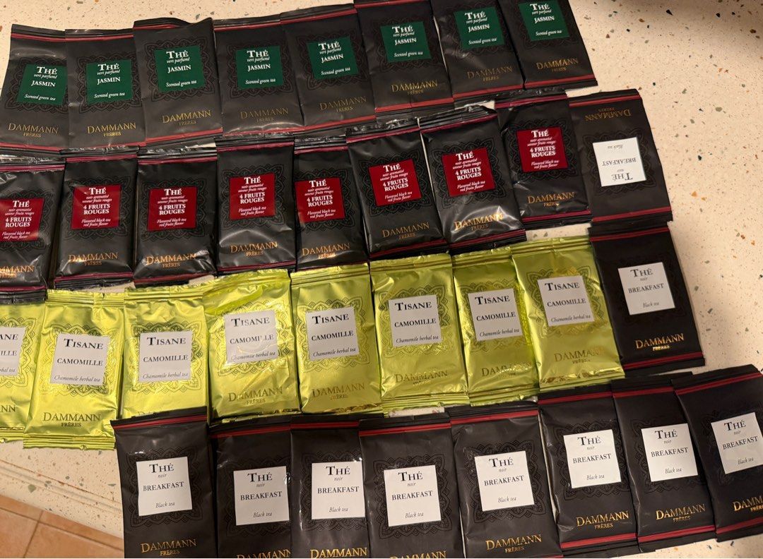 20x Dammann Frères Tea Bags Assorted Flavors, Food & Drinks, Beverages ...