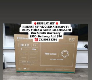 Hisense E7 AI QLED TV - New Launch, TV & Home Appliances, TV ...