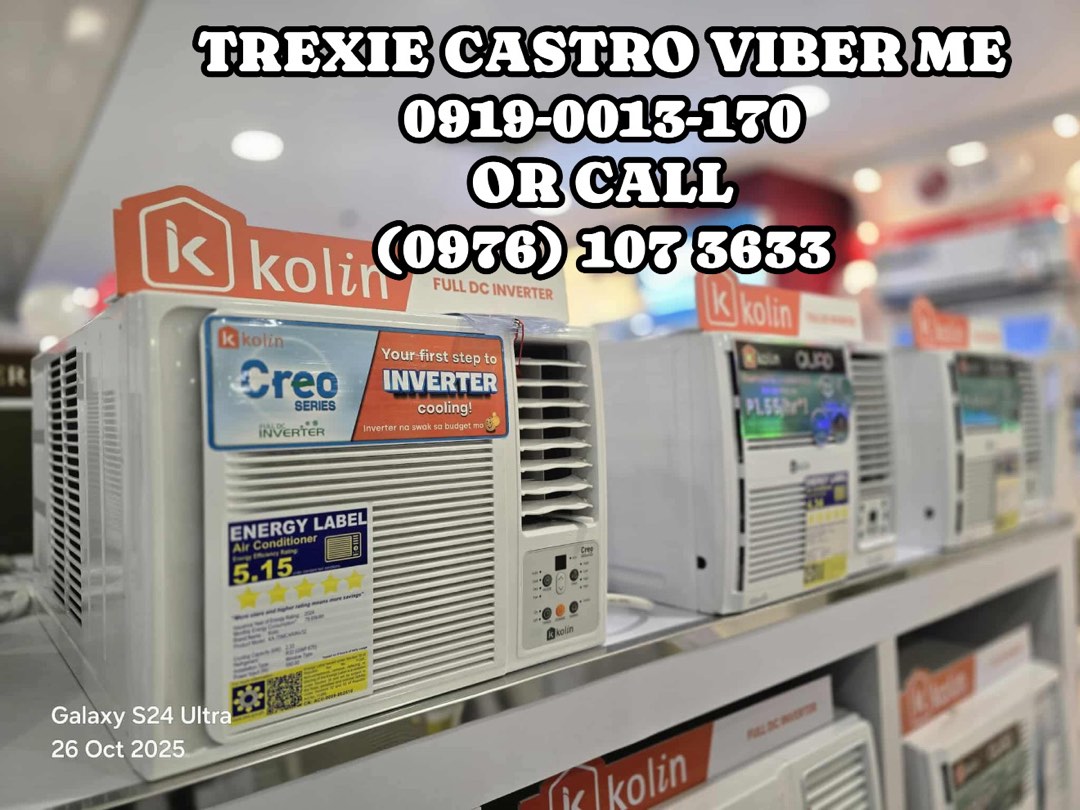 🟥 KOLIN WINDOWTYPE FULL DC INVERTER AIRCON CREO MODEL and KOLIN WINDOW ...