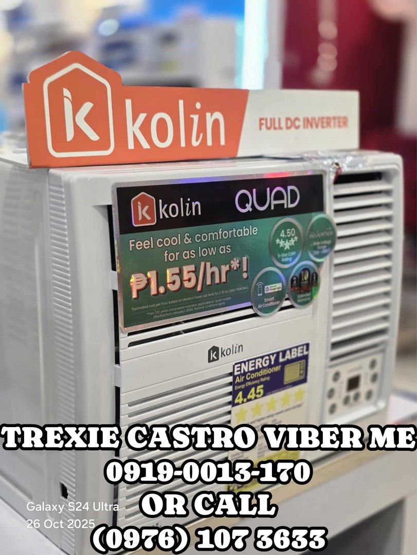 🟥 KOLIN WINDOWTYPE FULL DC INVERTER AIRCON CREO MODEL and KOLIN WINDOW ...