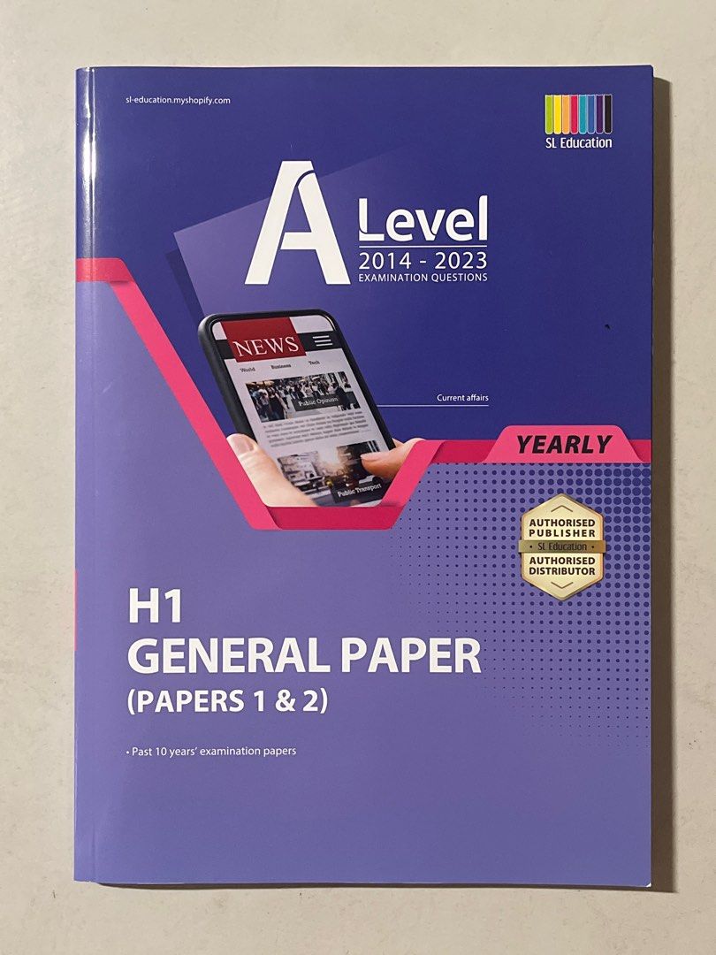 A Level H1 General Paper TYS (Papers 1 & 2) 2014-2023, Hobbies & Toys ...