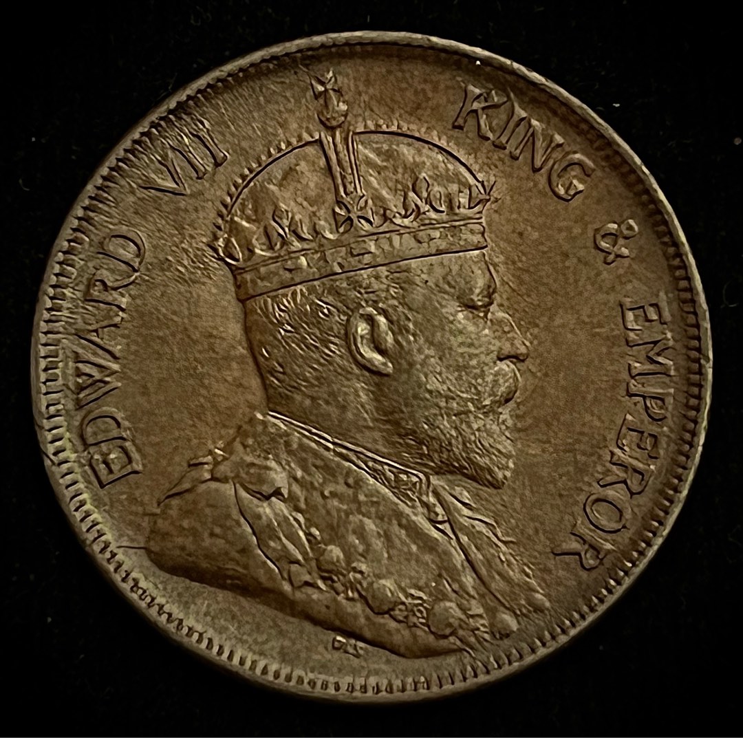 1903 Olden British Straits Settlements King Edward VII ONE 1-Cent ...