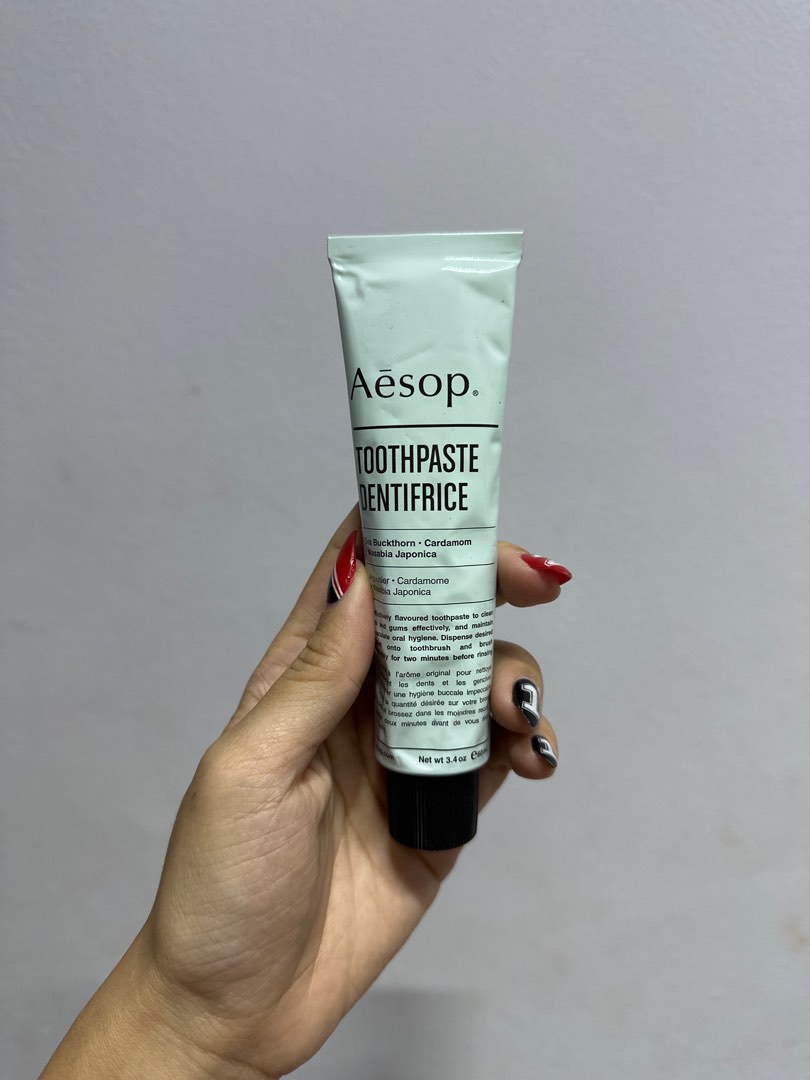Aesop toothpaste (sea buckthorn, cardamom, wasabi japonica), Beauty ...