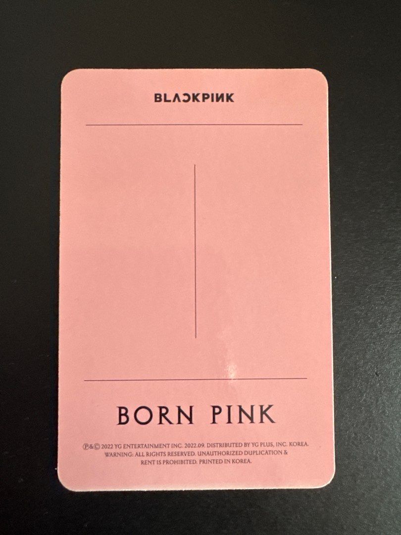 BLACKPINK Born Pink Jisoo Photocard wts, Hobbies & Toys, Memorabilia ...