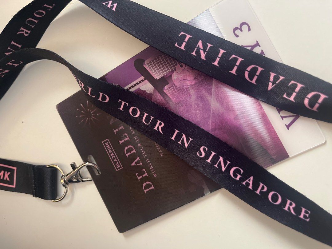 Blackpink Lanyard Deadline World Tour in Singapore VIP MERCH VIP DAY ...
