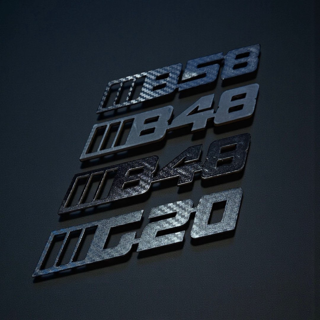 BMW CUSTOM TRUNK EMBLEM B58 B48 G20 G30, Car Accessories, Accessories ...