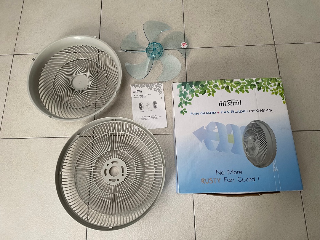 Brand new Mistral 16 inches fan guard and fan blade for Mistral fan ...