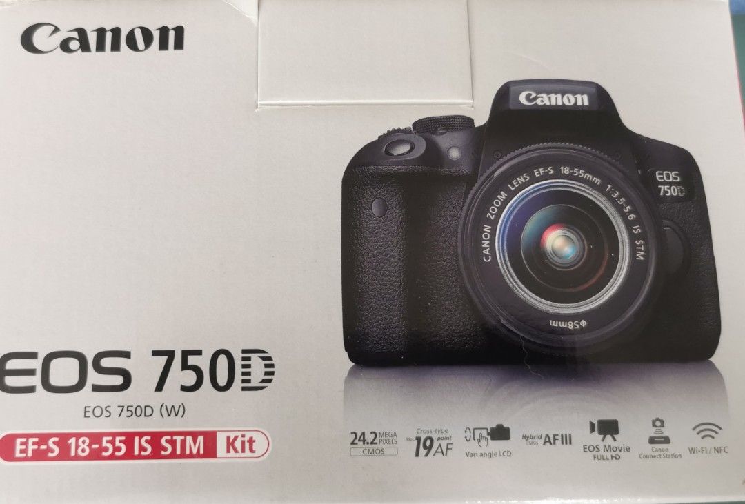 Canon EOS 750D DSLR Camera Kit, Photography, Cameras on Carousell